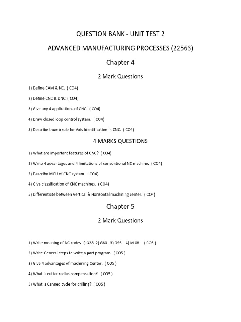 Question Bank AMP (22563) SEMV UT2 031019 | PDF