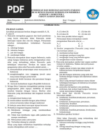 Soal PTS-STS Matematika Kelas 5 Semester 1 Kurikulum Merdeka T.A 2023-2024 | PDF