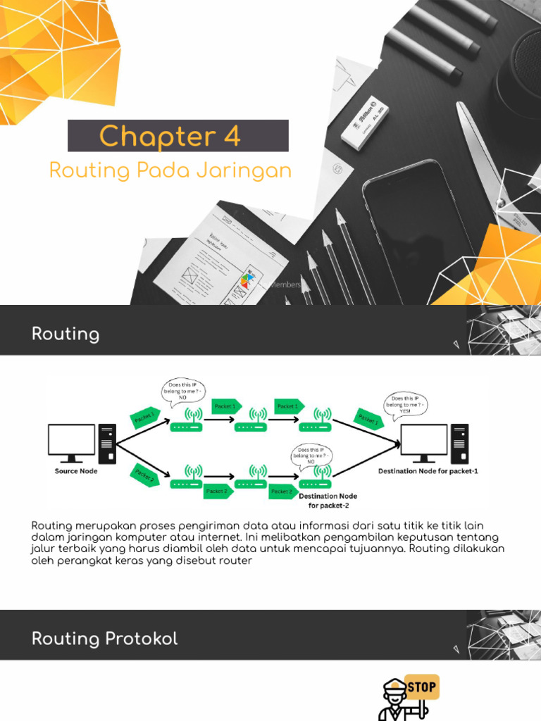 Chapter 4 - Routing Pada Jaringan | PDF | Routing | Network Architecture