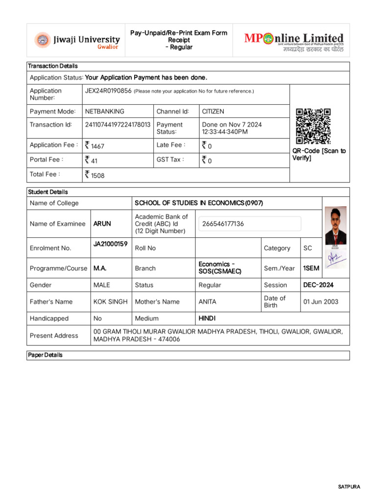 Know Your Application Status | PDF