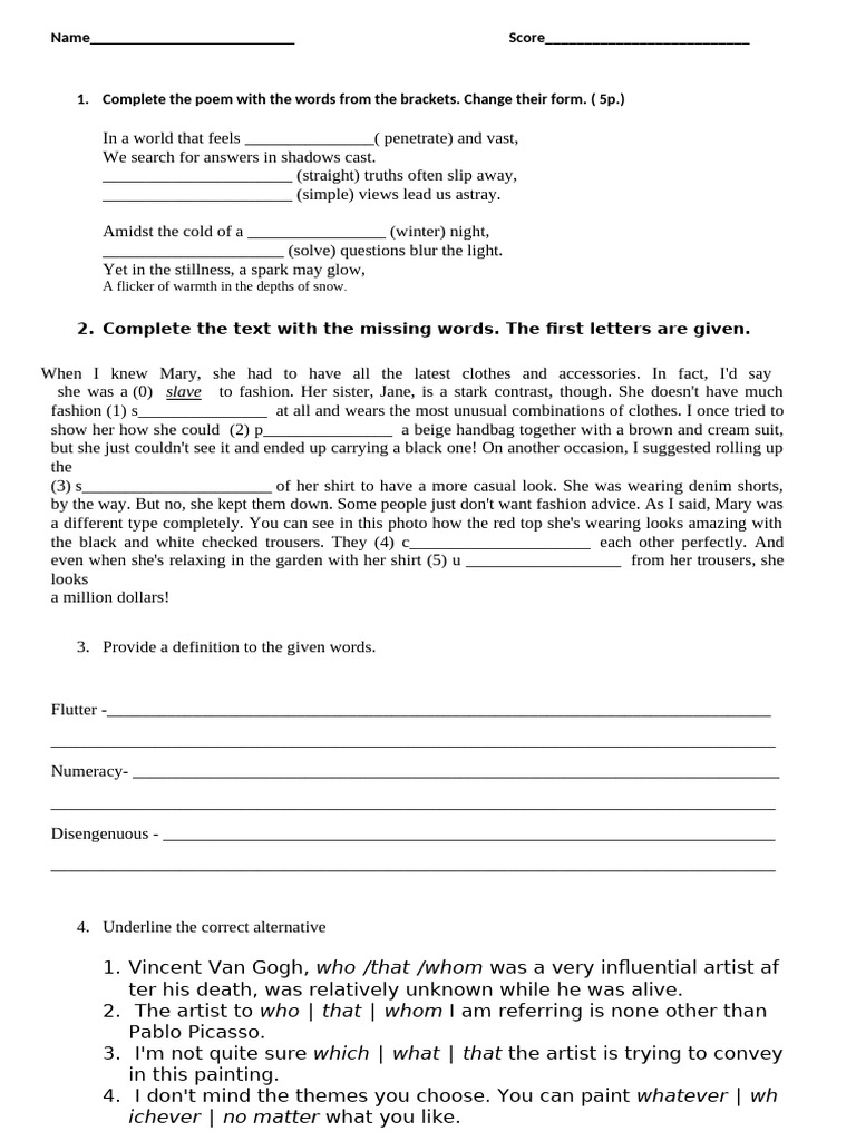 Name 1 | PDF | Clothing