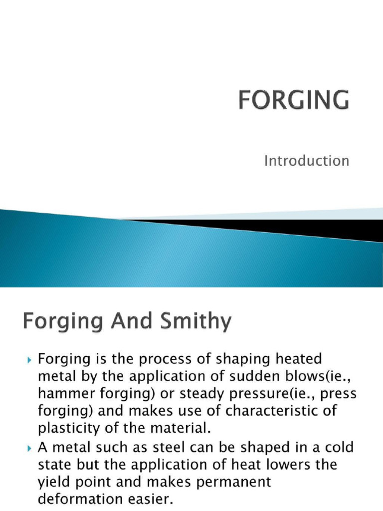 Forging: Strength & Efficiency | PDF | Forging | Extrusion