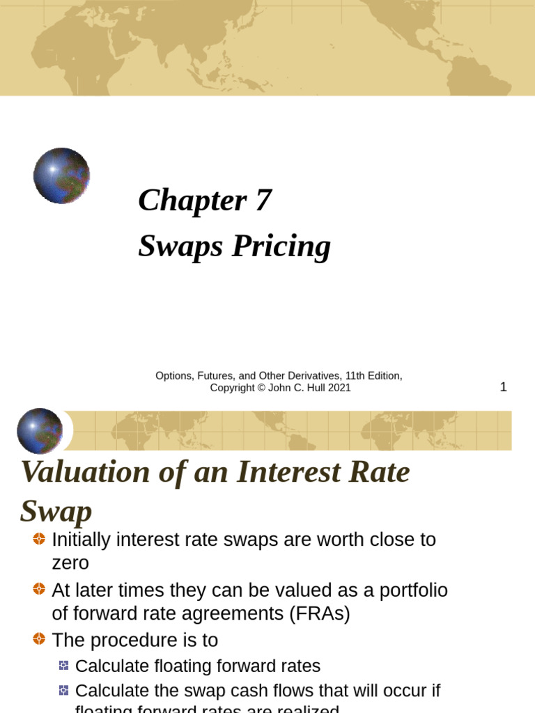 Topic 7 - Swaps Pricing | PDF | Swap (Finance) | Derivative (Finance)