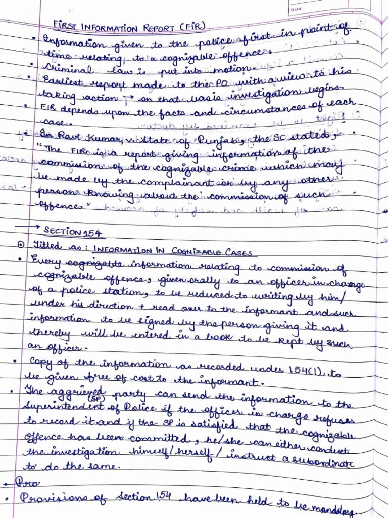 First Information Report (FIR) | PDF