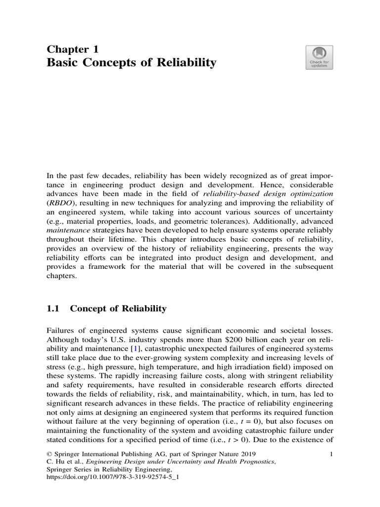 Introduction to Reliability Engineering | PDF | Reliability Engineering | Conceptual Model
