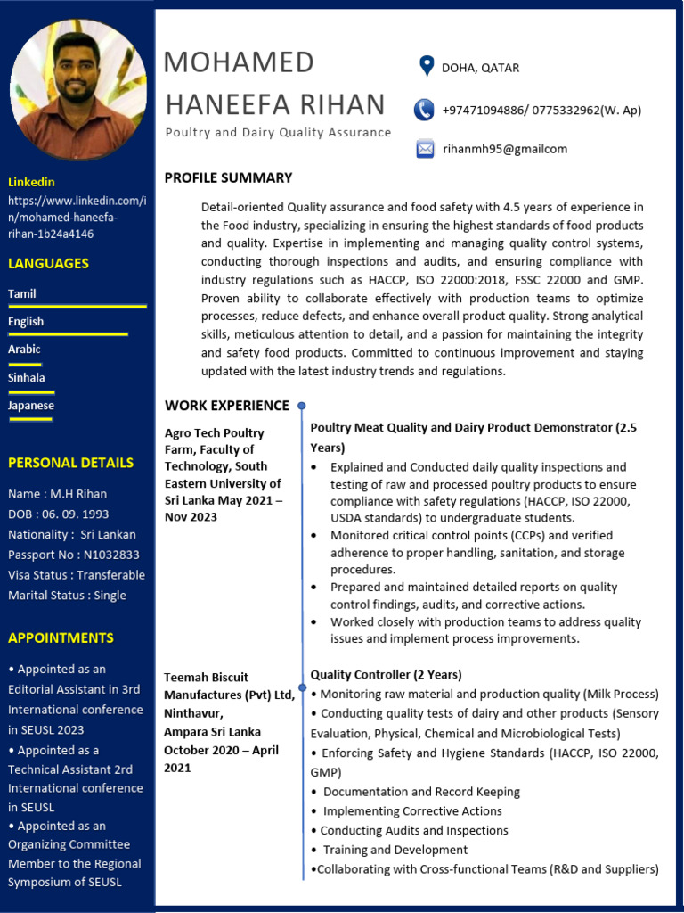 Poultry QA | PDF | Hazard Analysis And Critical Control Points ...