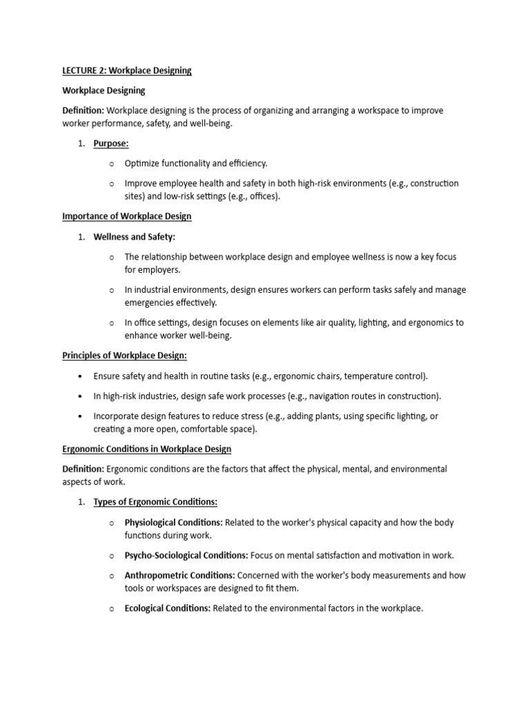 Effective Workplace Design Strategies | PDF | Human Factors And ...