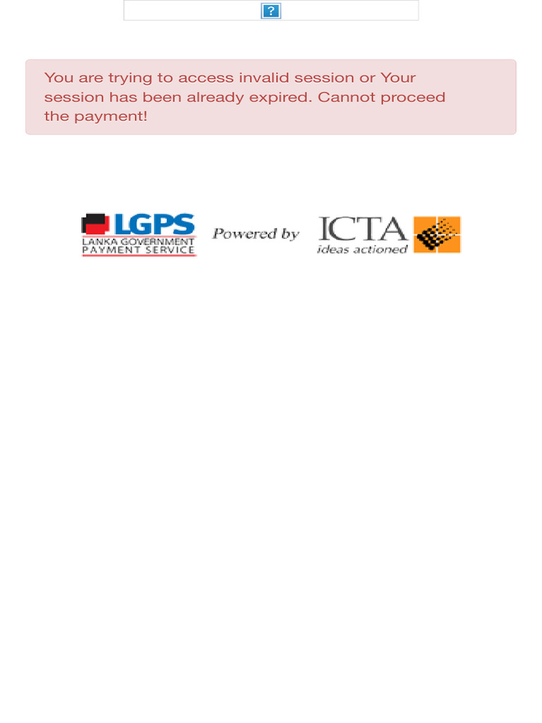 Session Expired: Payment Access Error | PDF