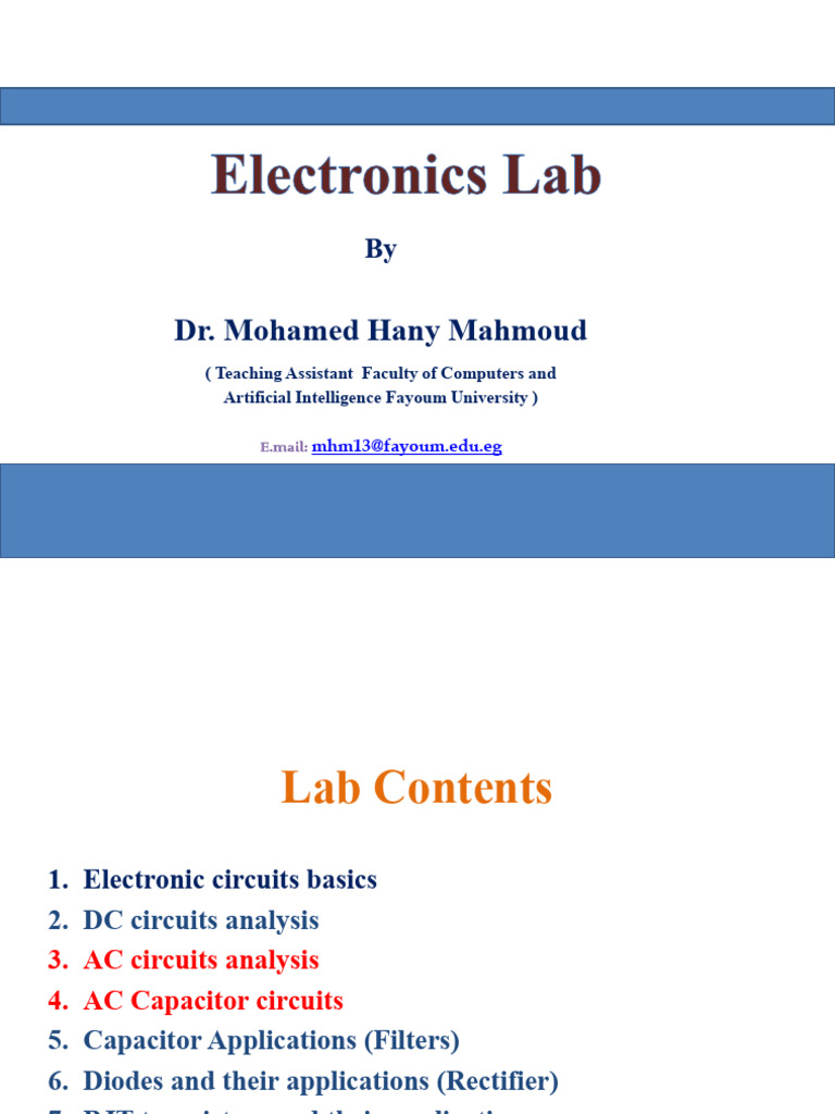 Electronics Lab 4 Pdf Computers