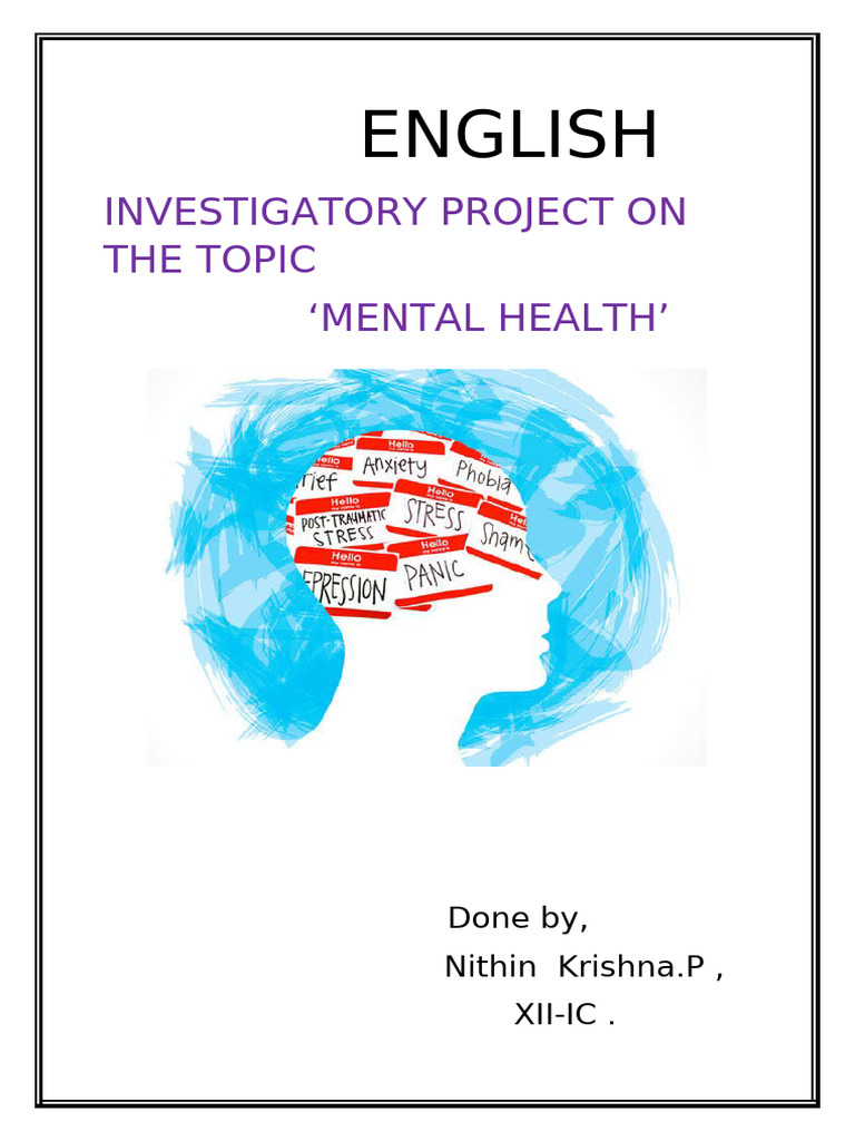 English Project Front Page | PDF