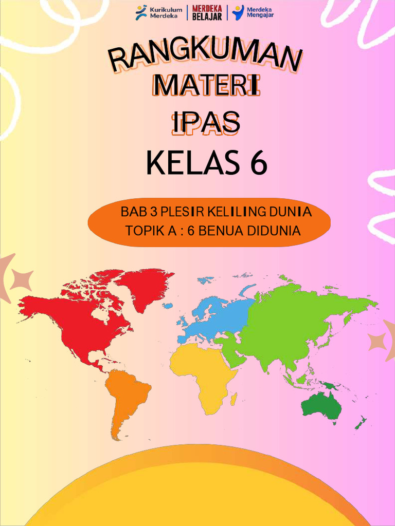Materi AJAR IPAS 6 BENUA | PDF