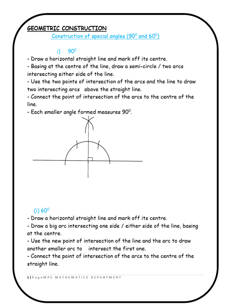 P.7 Geometric Constructions | PDF | Triangle | Polygon