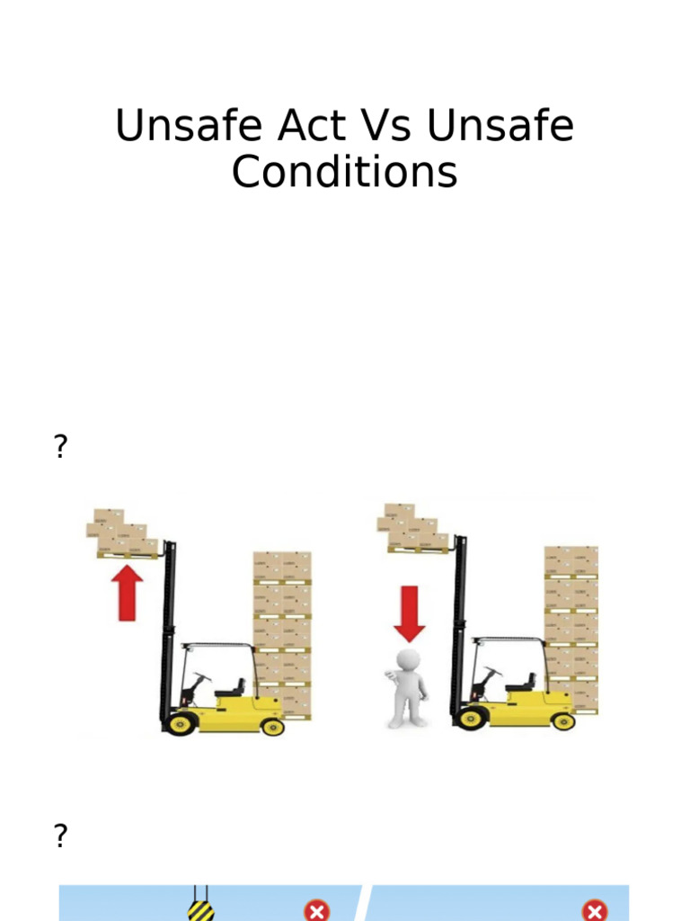 Unsafe Act Vs Unsafe Conditions | PDF