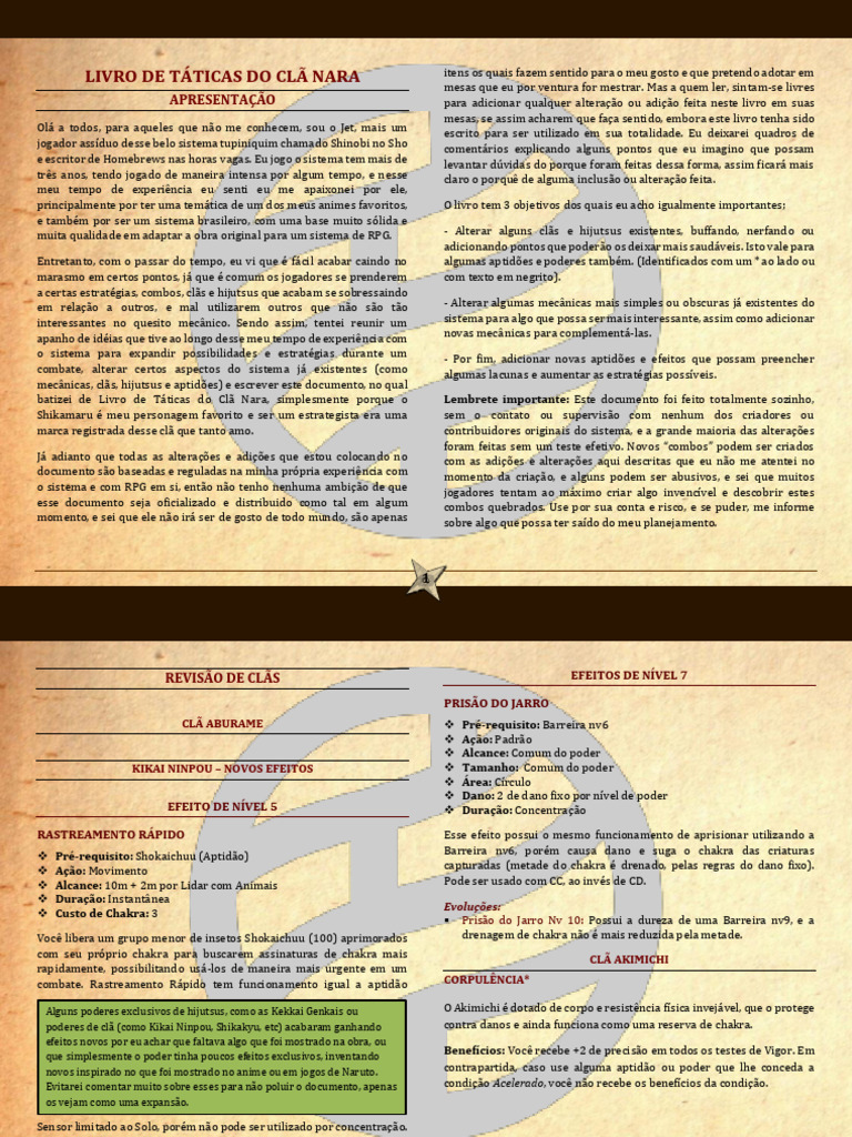 Livro de Táticas Do Clã Nara | PDF | Tubarões