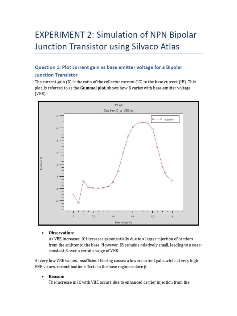 sim lab2 | PDF | Bipolar Junction Transistor | Computer Engineering