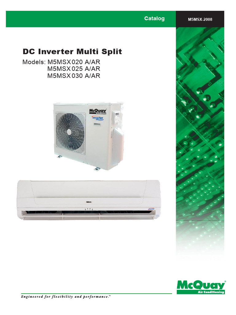MC-QUAY Multisplit Inverter | PDF | Pipe (Fluid Conveyance) | Air Conditioning