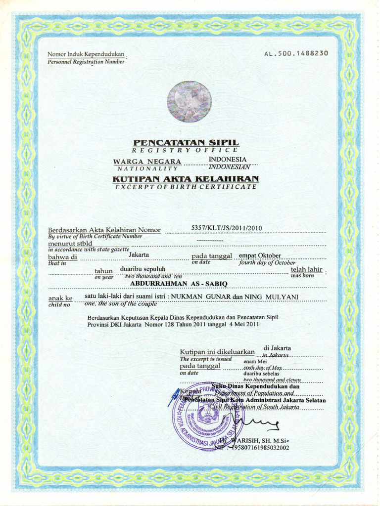 Akte Abdurrahaman As Sabiq | PDF