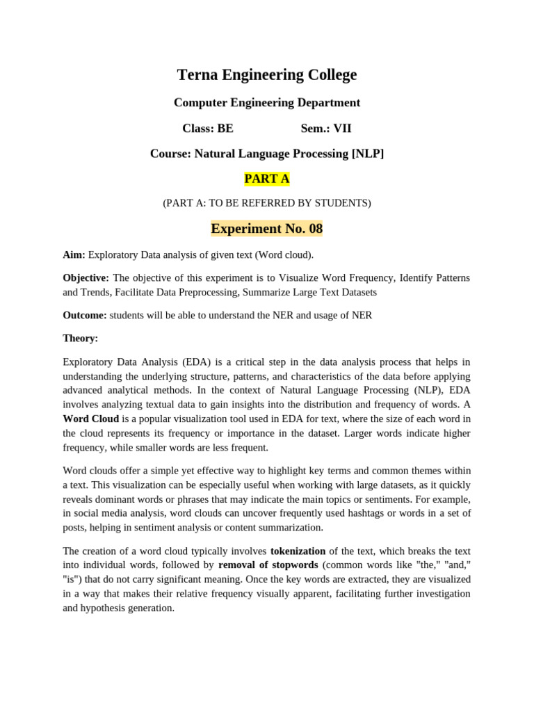 B43_NLP_Exp8 | PDF | Artificial Intelligence | Intelligence (AI ...