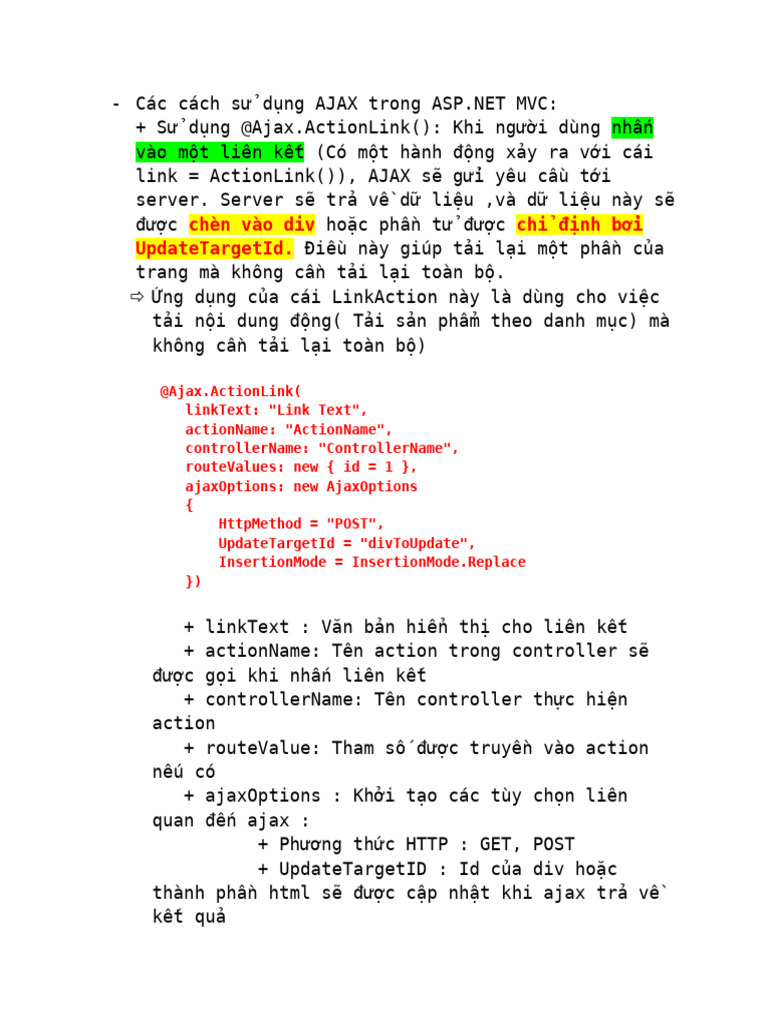 Các Cách S D NG AJAX Trong ASP | PDF
