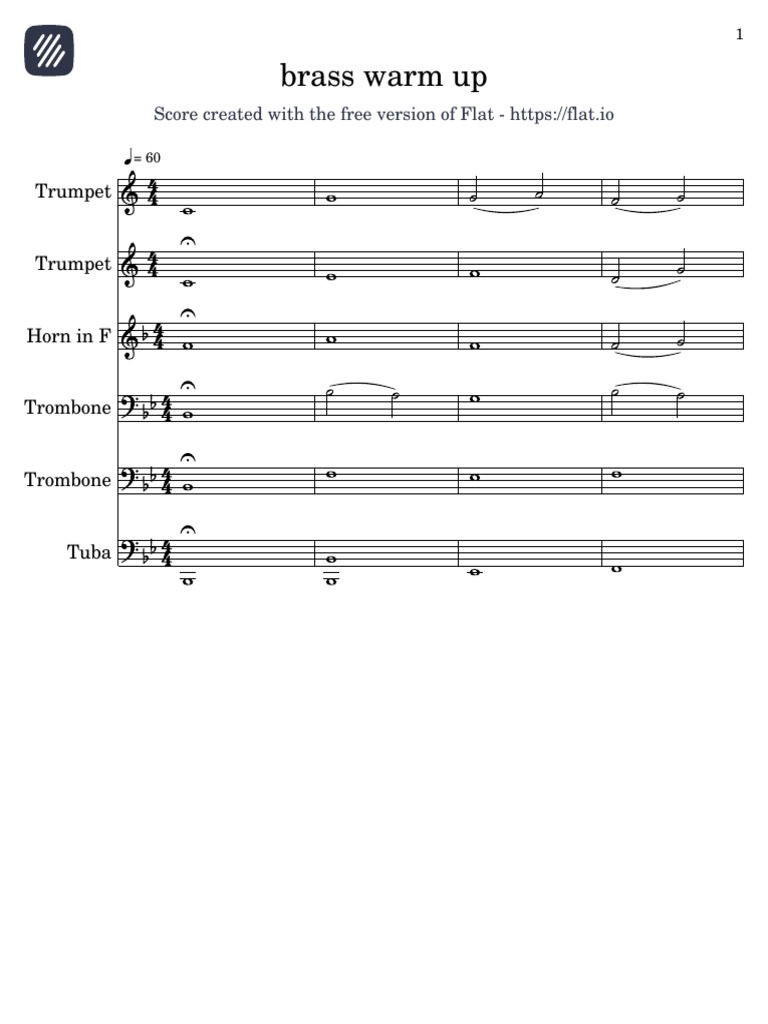Brass Warm Up | PDF | Art