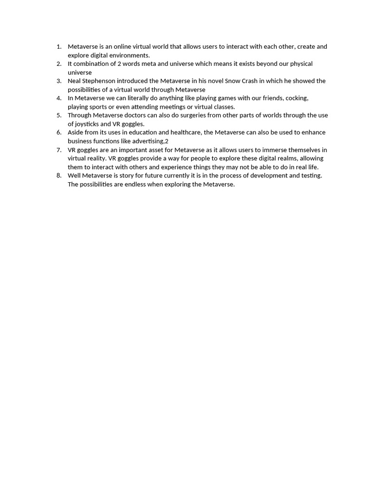 Metaverse | PDF | Computers