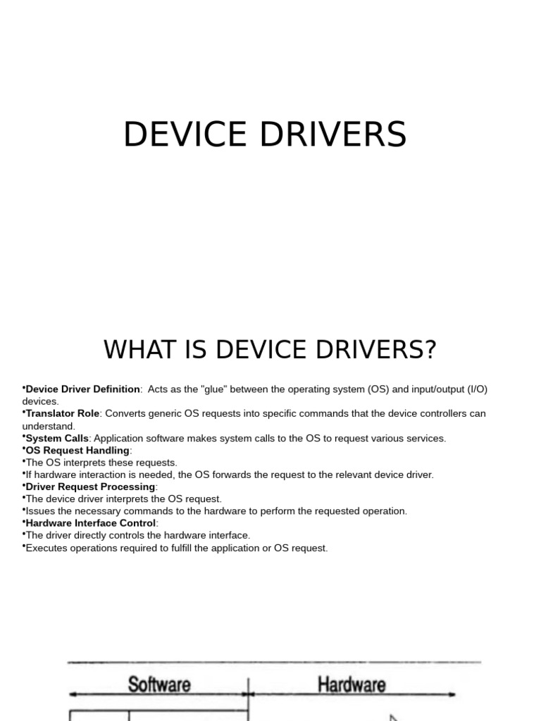 DEVICE DRIVERS | PDF | Operating System | Device Driver