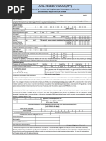 APY Details Modification Form | PDF | Banks | Pension