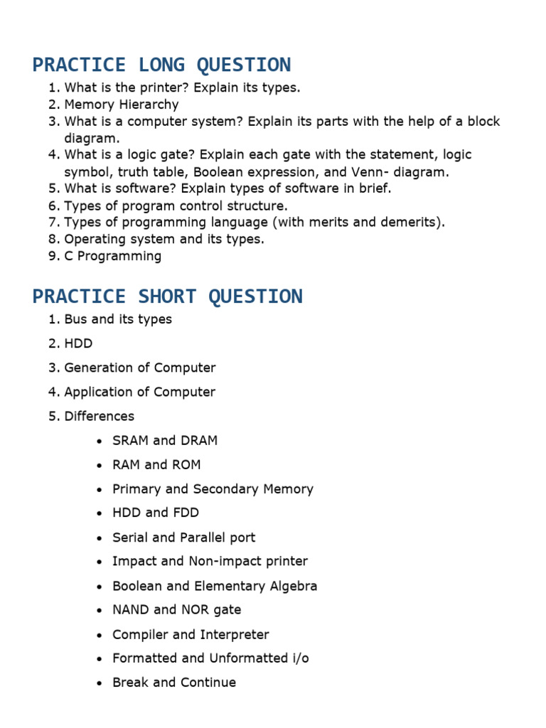 Practice Question 3RD Term | PDF | Boolean Algebra | Teaching Mathematics