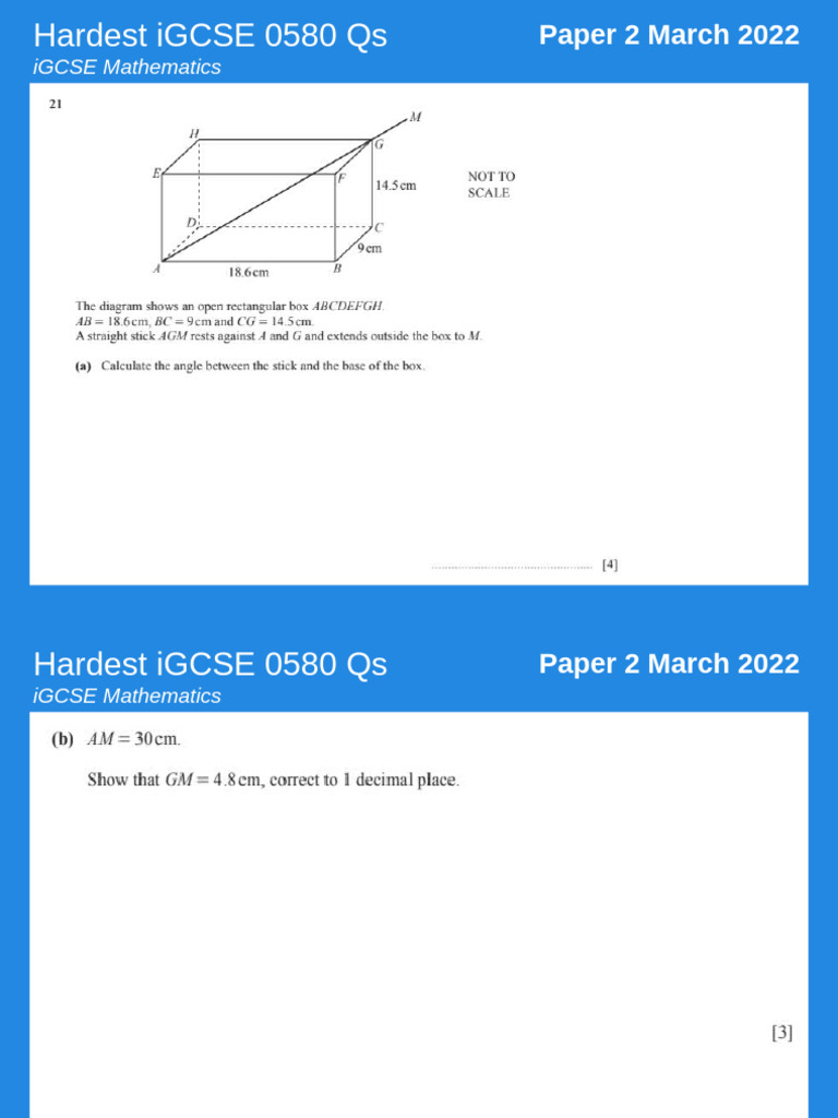 Hardest iGCSE 0580 Questions | PDF | Technology & Engineering
