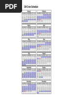 Shift Work Calendar 2024 | PDF