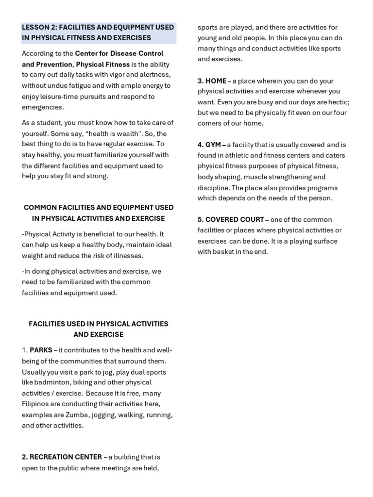 Hope Quarter 2 Lesson 2 | PDF | Physical Fitness