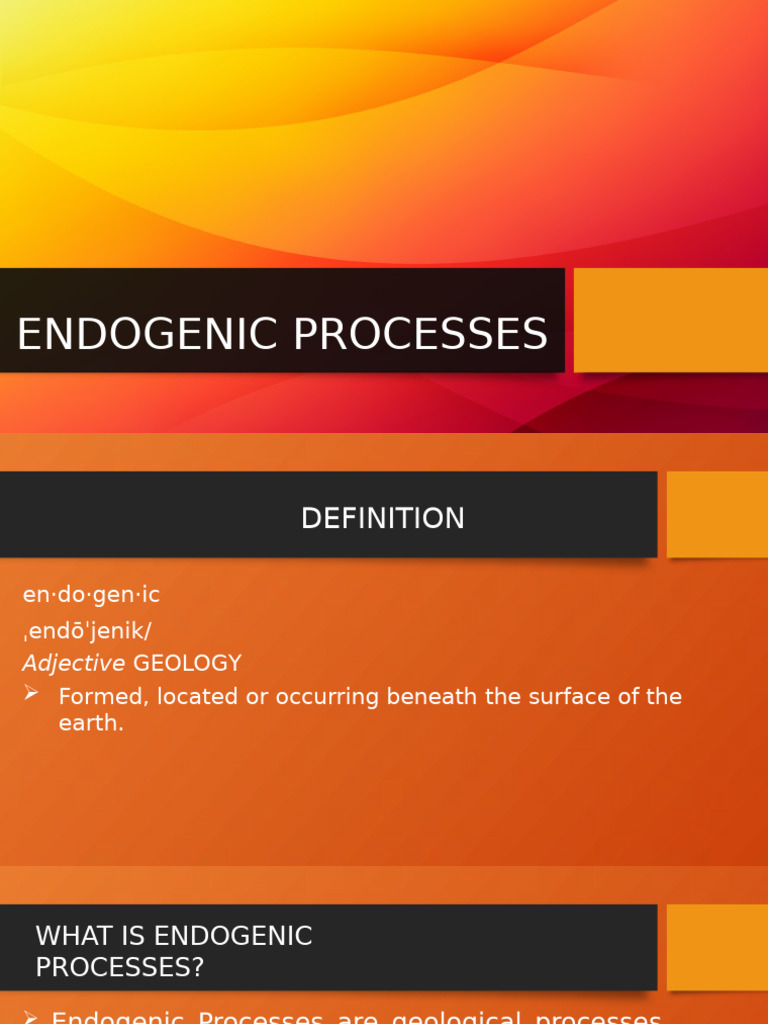 Endogenic and Exogenic Processes | PDF | Volcanism | Erosion