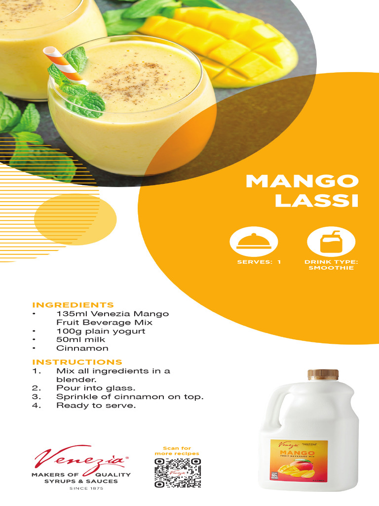 Mango Lassi Smoothie Recipe | PDF