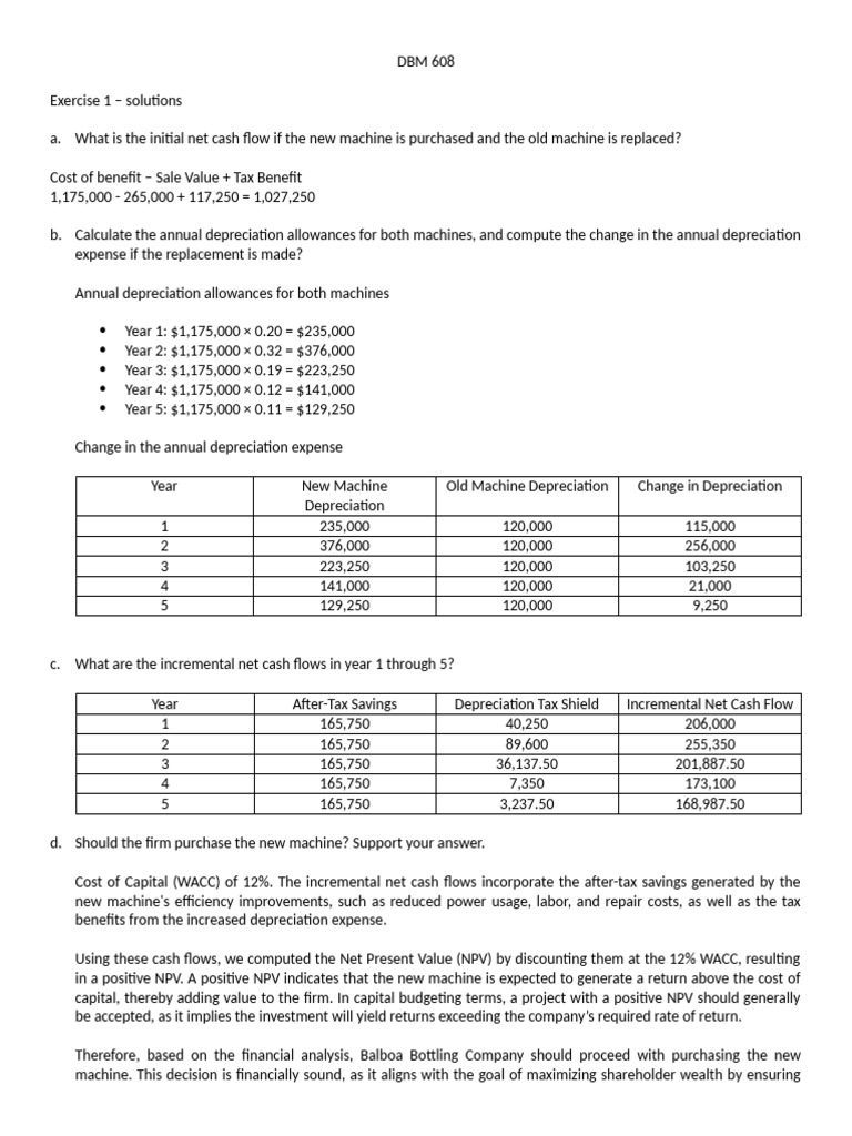 DBM 608 - Capital Budgeting | PDF | Capital Budgeting | Net Present Value