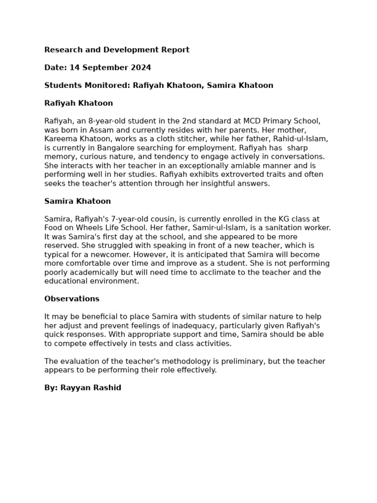 Student Adjustment Insights | PDF