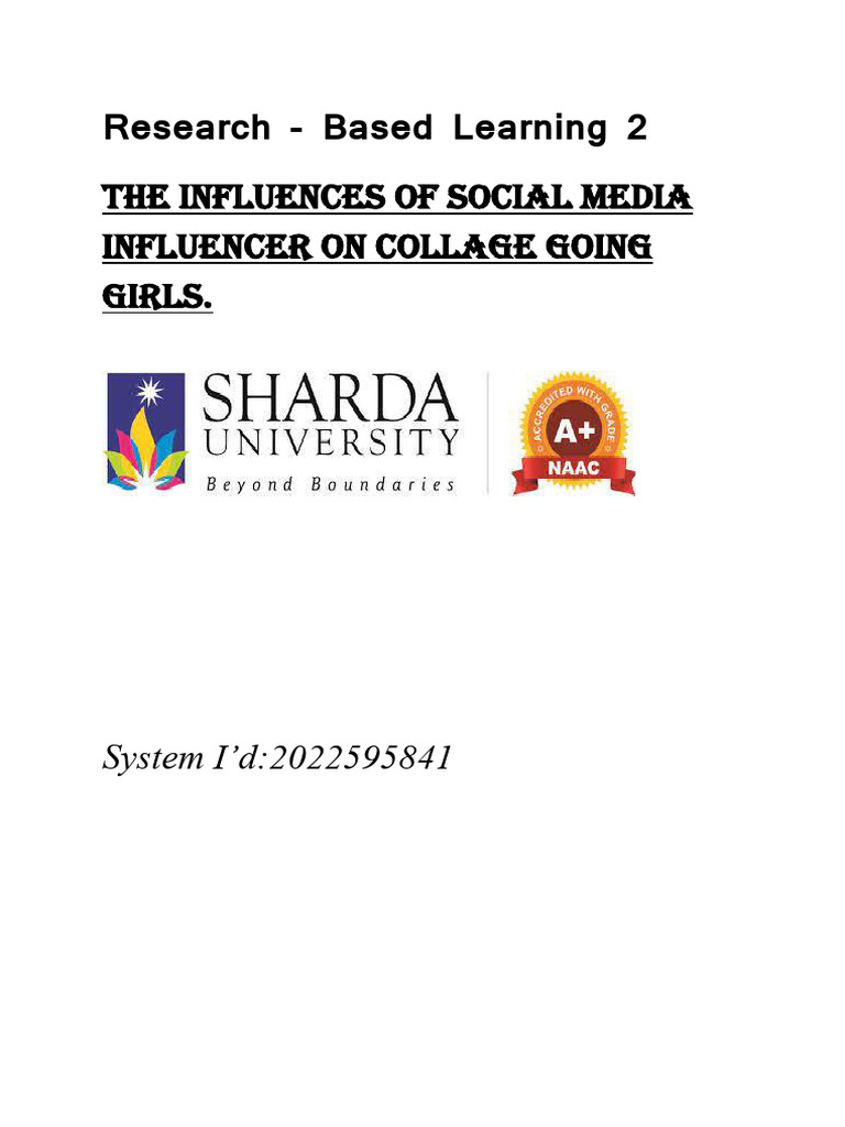 The Influences of Social Media Influencer On Collage Going Girls | PDF ...