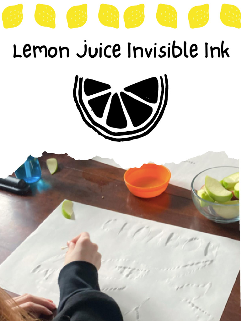 Lemon Juice Invisible Ink | PDF