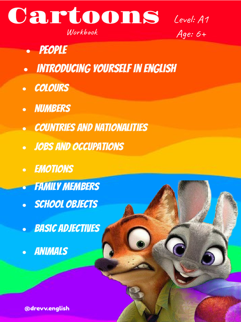 Cartoons Workbook-7 2 | PDF