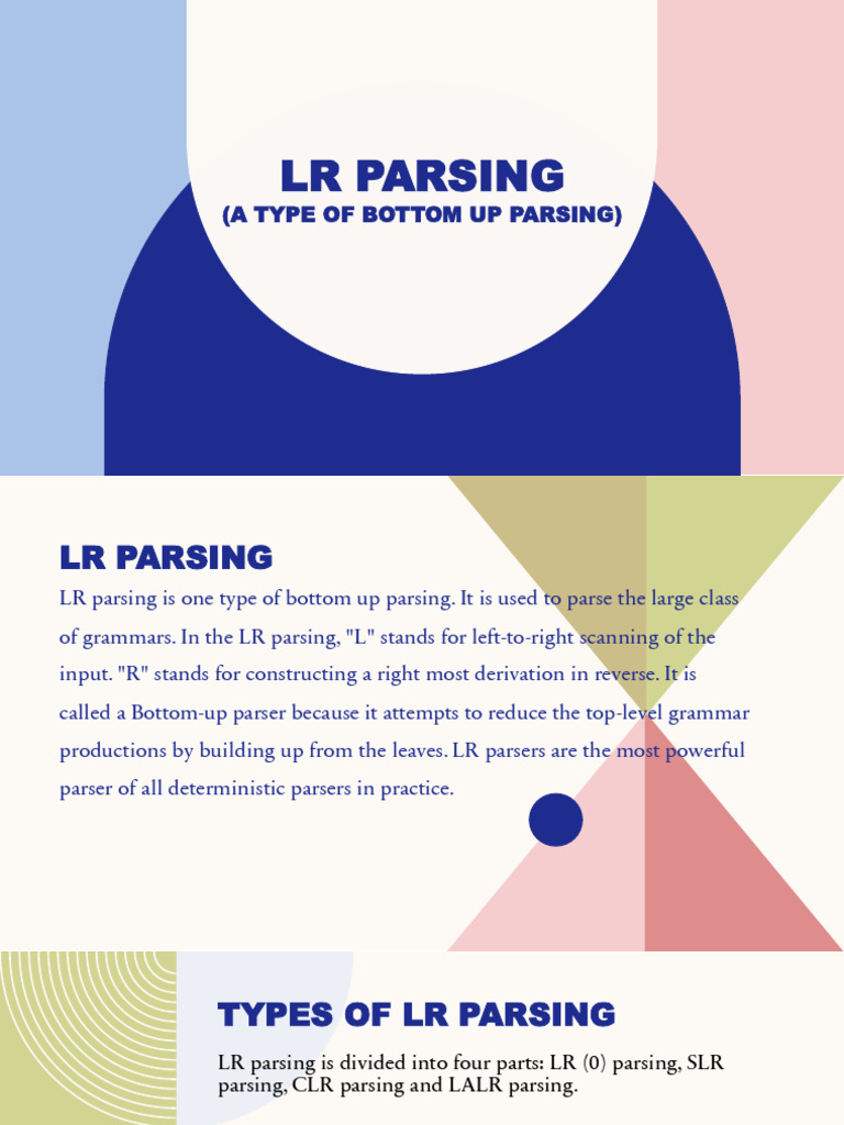 LR Parsing | PDF | Teaching Methods & Materials | Science & Mathematics LR Parsing | PDF | Teaching Methods & Materials | Science & Mathematics