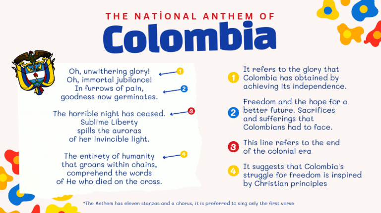 Colombia Anthem | PDF