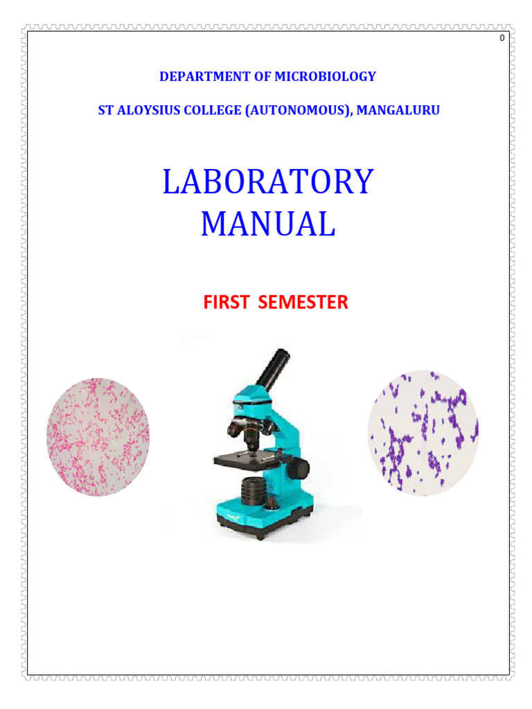 Microbiology Laboratory Manual Overview | PDF | Angular Resolution | Ph