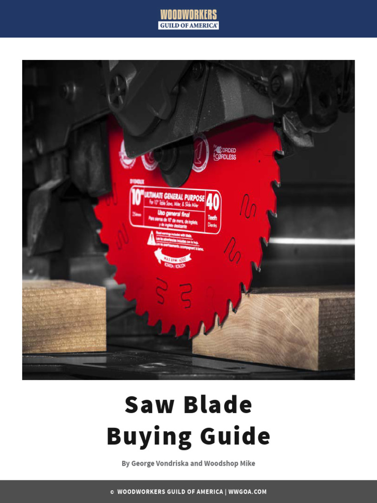 Essential Saw Blade Buying Guide | PDF | Blade | Tools