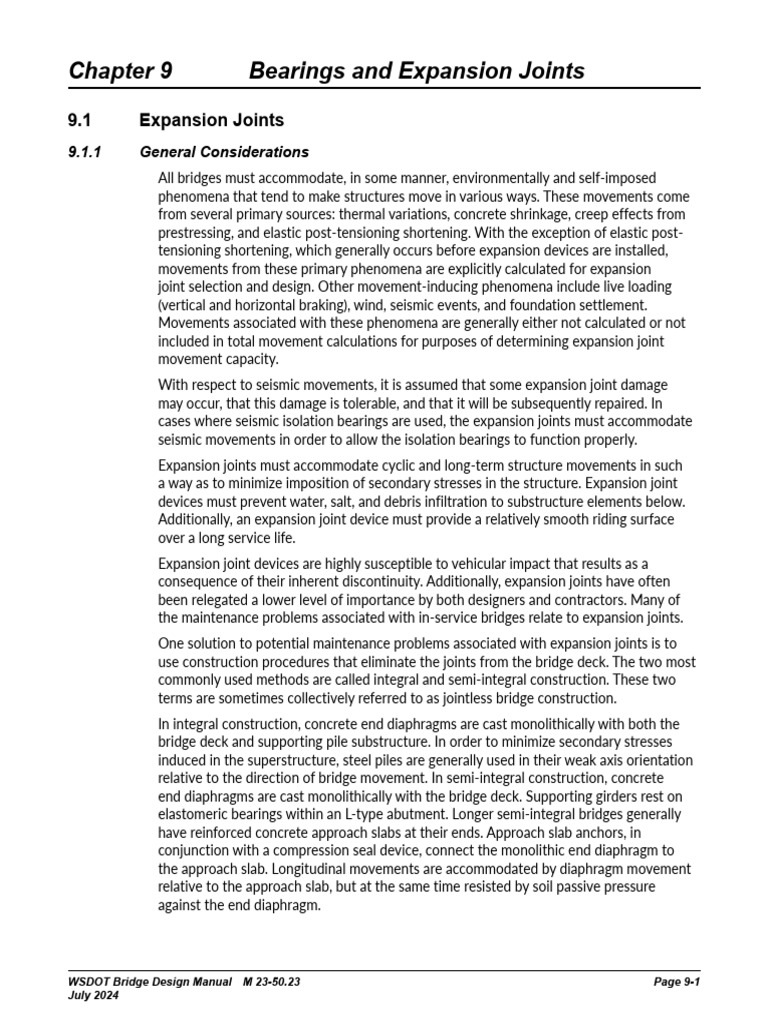 Expansion Joint Design Guidelines | PDF | Concrete | Prestressed Concrete