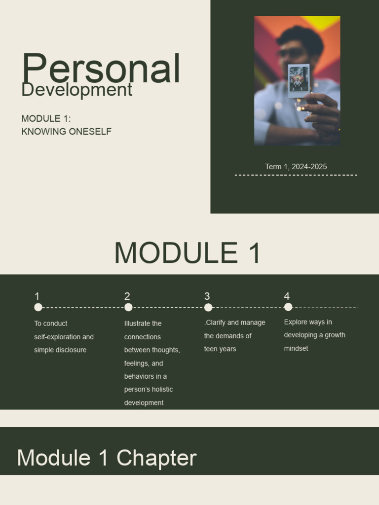 Module 1.1 Self-Awareness (Synchronous) | PDF | Extraversion And Introversion | Self Esteem