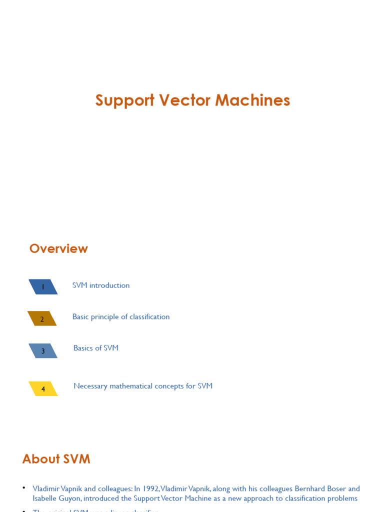 Support Vector Machines | PDF | Support Vector Machine | Applied ...