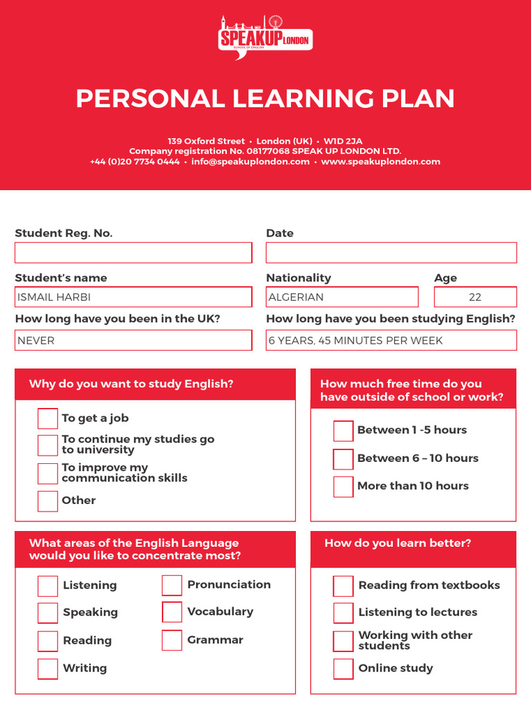 2017 Personal Learning Plan Interactive | PDF | Learning | Human ...