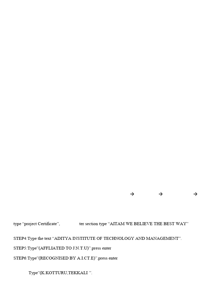 Project Certificate Creation in Word | PDF | Microsoft Word | Paragraph