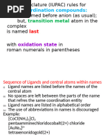IUPAC Naming Rules for Coordination Compounds | PDF