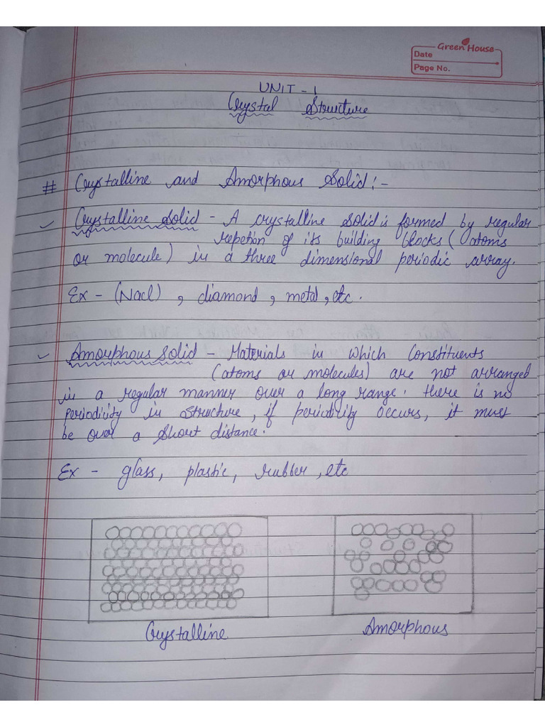 Crystal Structure (Semiconductor Physics) | PDF