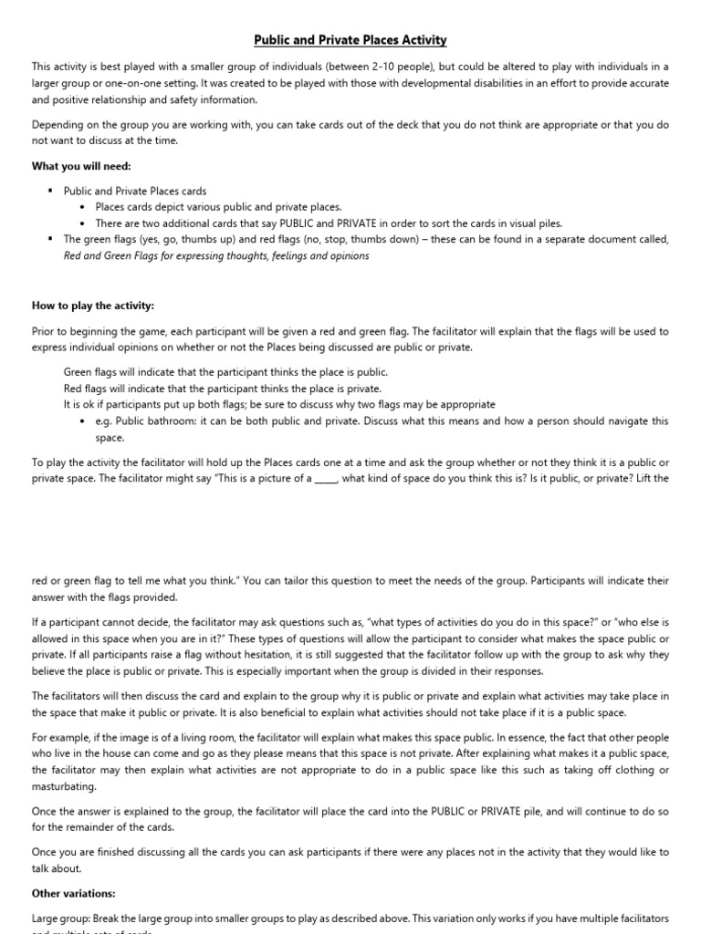 Public Private Places Min | PDF